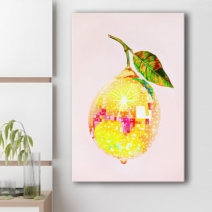 lemon artwork canvas